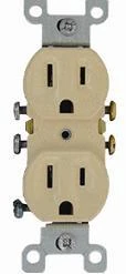 270V 270V EAGLE RECEPTACULO DUPLEX 2P 3H ATERRIZADO MARFIL 270V