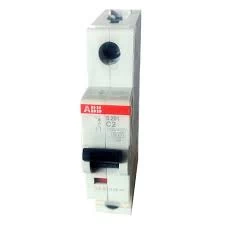 S201-C2 S201-C2 ABB INTERRUPTOR TERMOMAGNETICO RIEL DIN S201-C2 480VCA 6KA 2CDS251001R0024