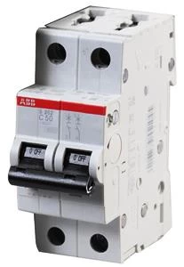 S202-C50 S202-C50 ABB INTERRUPTOR TERMOMAGNETICO RIEL DIN 2P 50A 480VCA 6KA 2CDS252001R0504